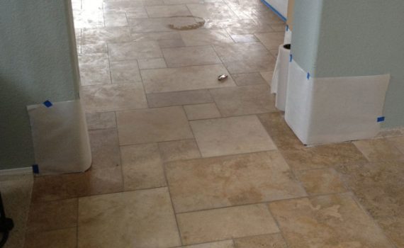 Rescued Travertine Floor | Excel Stone and Tile Care