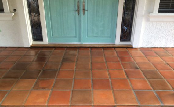 30-Year-Old Tecate Paver Porch | Excel Stone and Tile Care